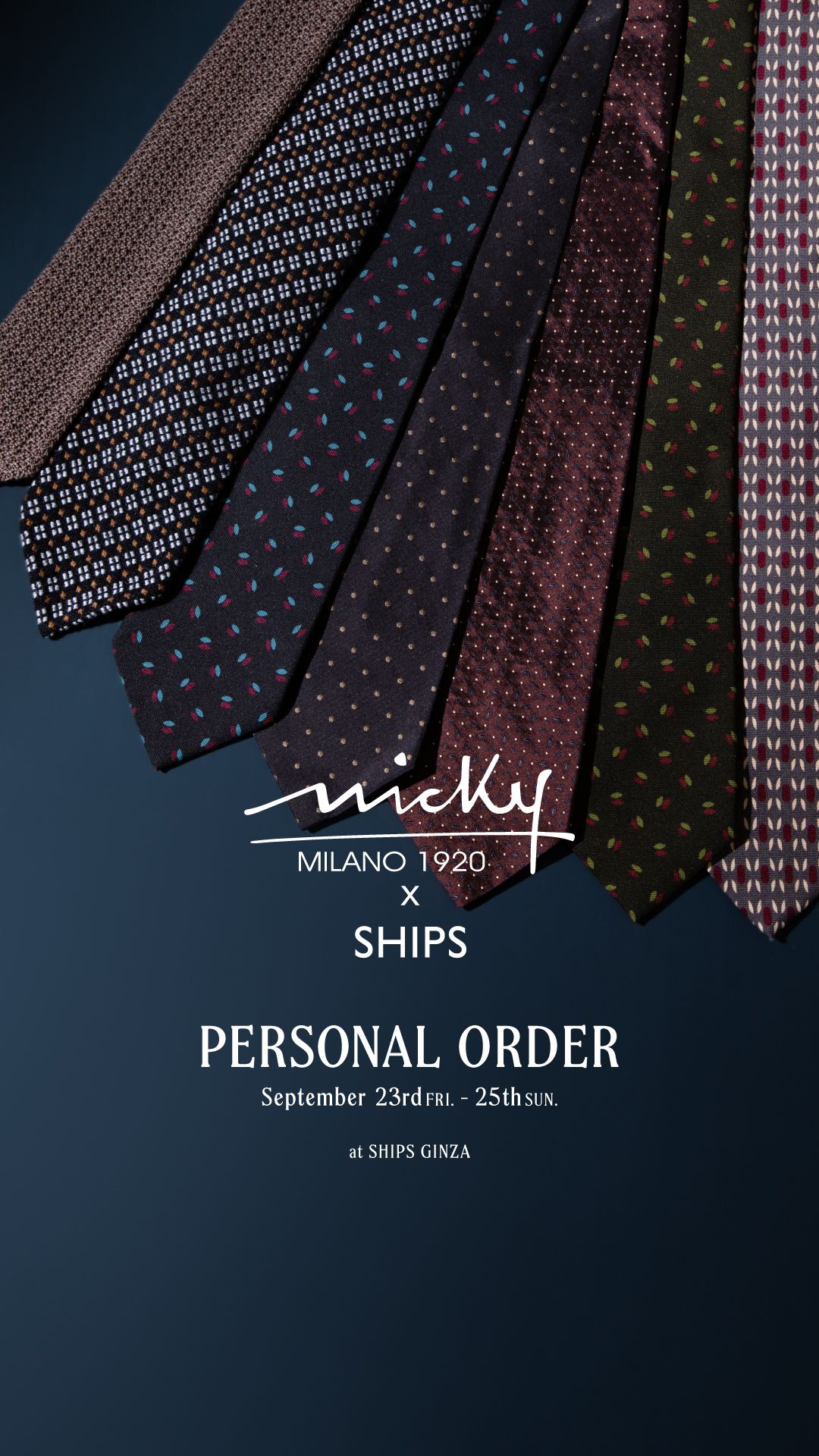 NICKY PERSONAL ORDER FAIR 開催 | SHIPS(シップス) | SHIPS 銀座店 ＜MEN＞ | シップス（SHIPS）公式ショップブログ