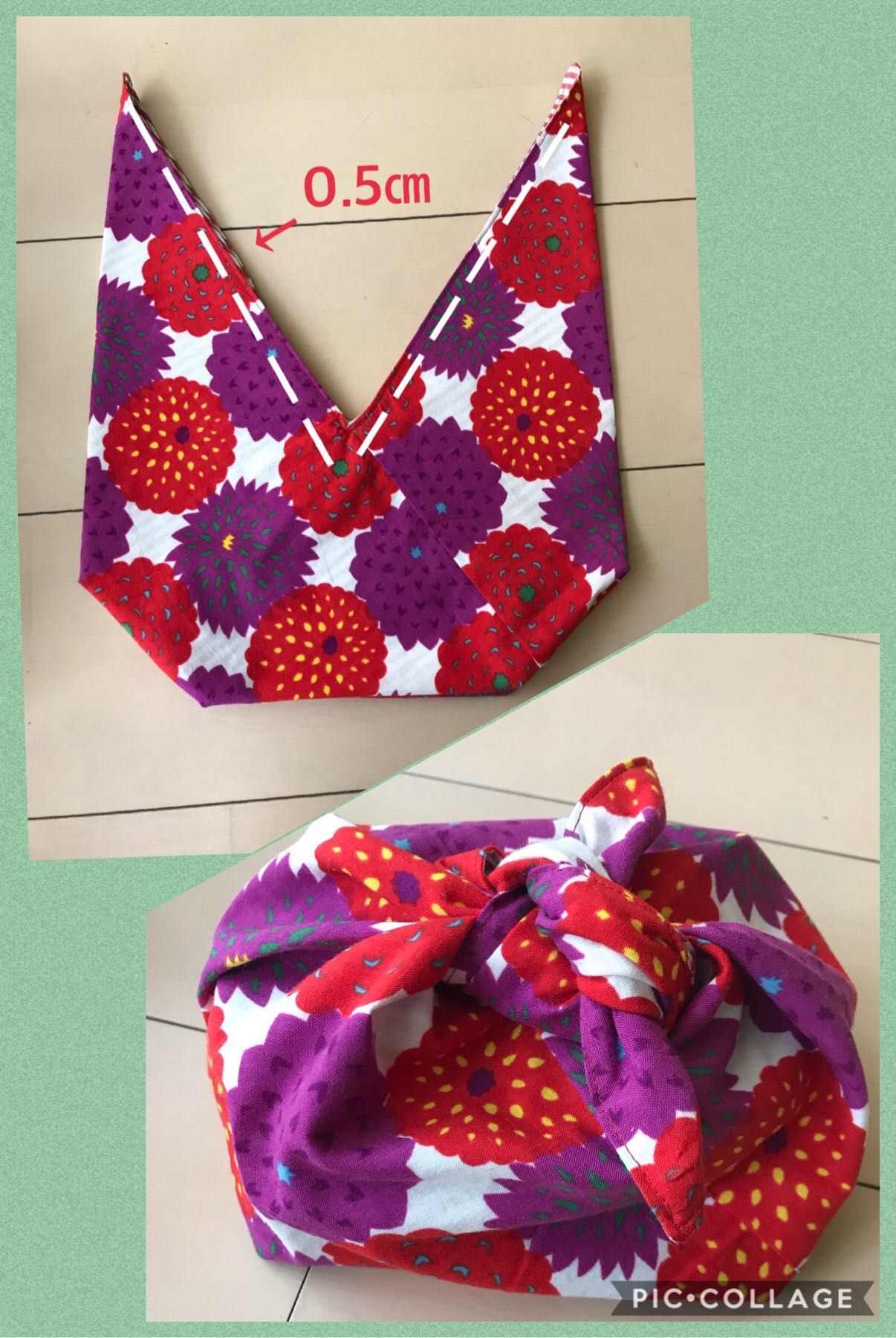 あずま袋型のお弁当袋 | 調布パルコ店 | 生地、手芸用品のオカダヤ(okadaya)公式ショップブログ